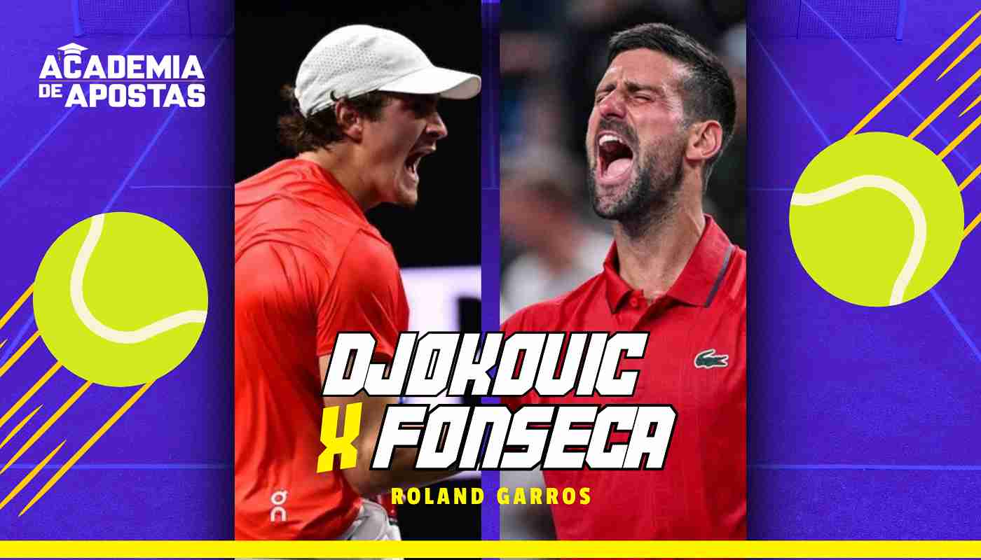 Apostas João Fonseca x Novak Djokovic - Roland Garros 2026